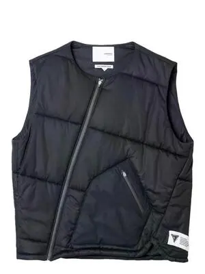 YOSHIOKUBO Yoshiokubo Asymmetrical Zip-Up Padded Gilet