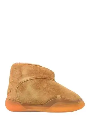 ERL Vamp Suede Ankle Boots - Neutrals