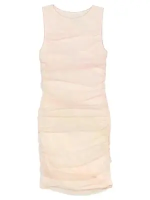 Patrizia Pepe Ruched Sleeveless Mini Dress - Pink