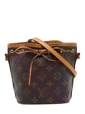 LOUIS VUITTON Monogram Nano Noe Bucket Bag - Brown