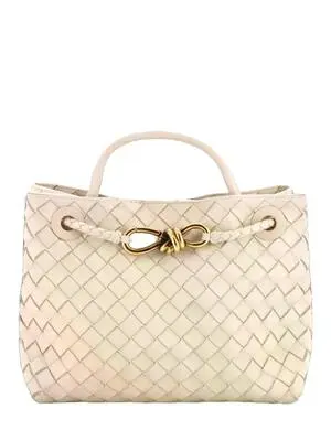 Bottega Veneta Andiamo Top Handle Bag - White