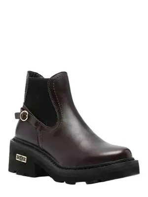 CULT Grace Buckle-detail Leather Chelsea Boots - Brown