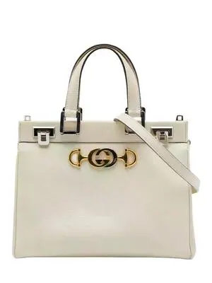 GUCCI Gucci Zumi Top Handle Satchel In Grained Calfskin