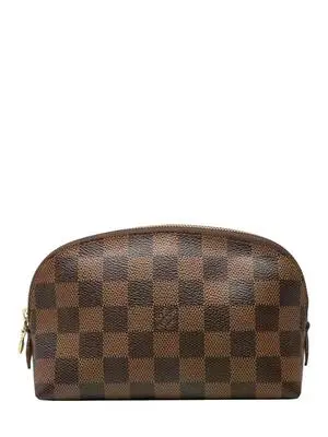 LOUIS VUITTON Damier Ebene Cosmetic Pm Pouch - Brown