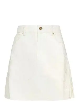 SELF-PORTRAIT Self-Portrait Textured A-Line Mini Skirt