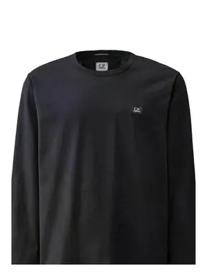 C.P. COMPANY Logo-patch Long-sleeve T-shirt Blue