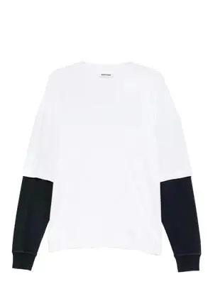 DARKPARK Layered-sleeve T-shirt - White