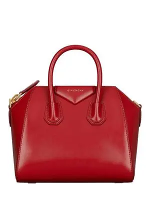 Givenchy Antigona Mini Leather Handbag - Red