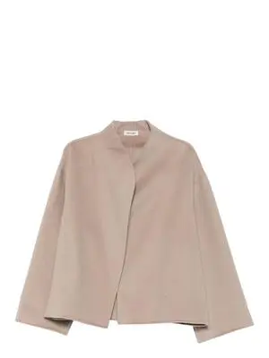 Soft Goat Wool Cape - Beige