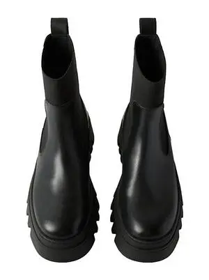Whistles Hatton Leather Chelsea Boots - Black