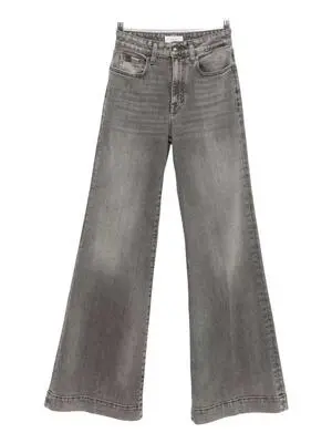 Jacob Cohen Faded Wide-leg Jeans - Grey