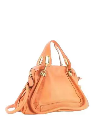 Chloé Chloé Paraty Leather Satchel Orange