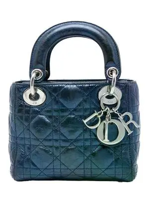 Dior Mini Lady Satchel - Blue