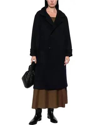 NICHOLSON & NICHOLSON Button-up Collared Coat - Blue