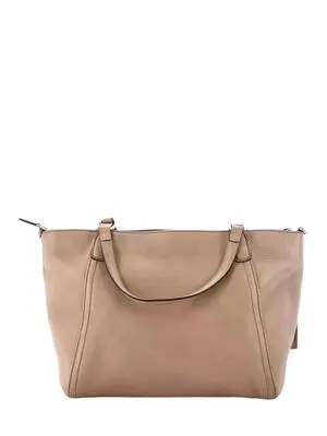 Gucci Soho Convertible Top Handle Bag Leather Satchel - Neutrals