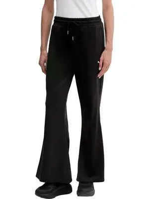 PUMA Drawstring Flared-leg Track Pants - Black