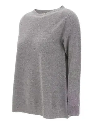 KANGRA Crew Neck Long Sleeve Sweater - Grey