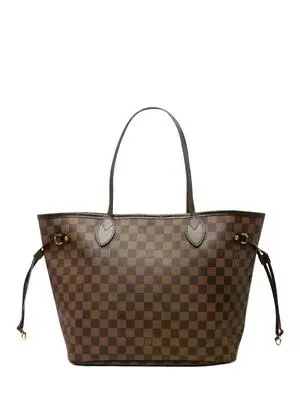 LOUIS VUITTON Damier Ebene Neverfull Mm Tote Bag - Brown