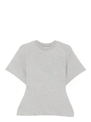 LA PISCINE Fitted Short-sleeve T-shirt - Grey