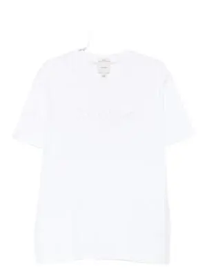 Calvin Klein Logo-embroidered T-shirt - White