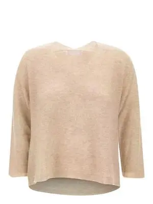 Hemisphere Cashmere V-neck Sweater - Neutrals