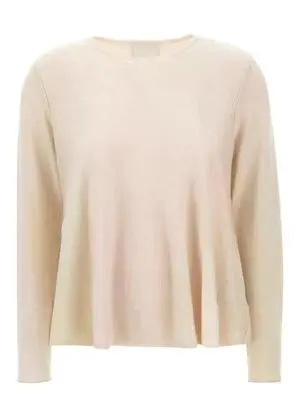 Hemisphere Oversized Knitted Crew Neck Jumper - Neutrals