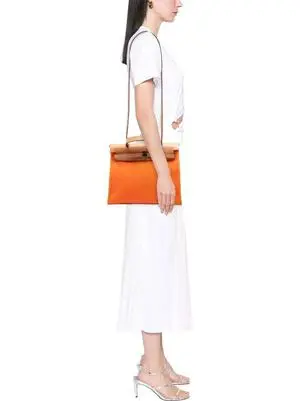 HERMÈS Hermès 2011 Toile Herbag Zip 31 Satchel