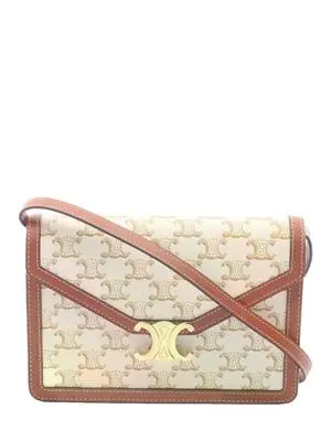 CELINE Celine Triomphe Coated Canvas Crossbody Bag