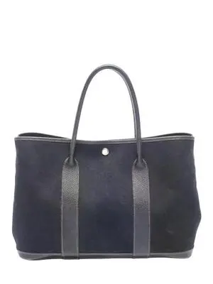 Hermès Hermès 2006 Toile And Negonda Garden Party 36 Tote Bag Black