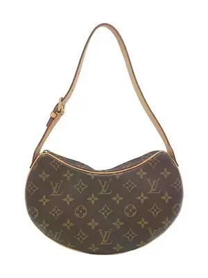 LOUIS VUITTON Monogram Croissant Pm Hobo Bag - Brown