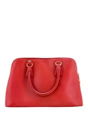 Prada Saffiano Leather Satchel - Red