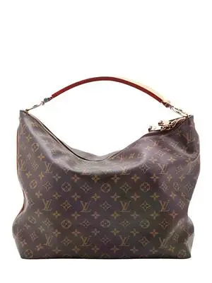 LOUIS VUITTON Monogram Sully Mm Hobo Bag - Brown