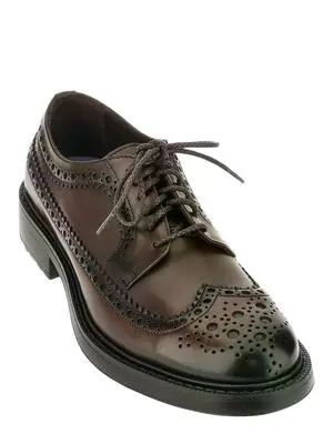 CALCE Lace-up Derby Shoes - Brown