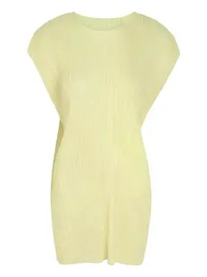 Issey Miyake Tunic Mini Dress - Yellow