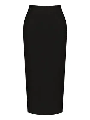 POST MERIDIEM Straight Maxi Skirt - Black