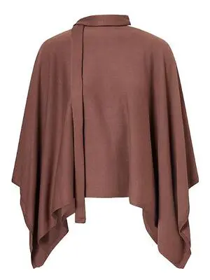 PRETTY LAVISH Pretty Lavish Scarf Detail Knit Poncho Top