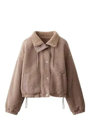 THE WHITE COMPANY Relaxed-fit Borg Jacket - Rye Marl