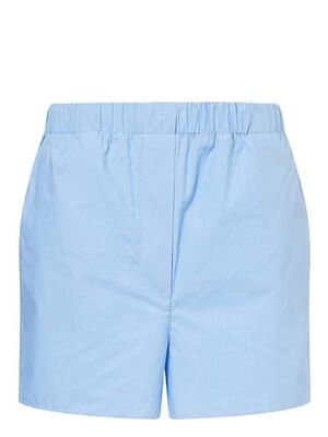 THE FRANKIE SHOP Lui Cotton Shorts - Blue