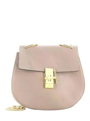 Chloé Drew Leather Small Crossbody Bag - Neutrals
