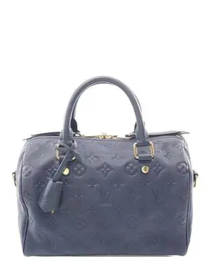 LOUIS VUITTON Monogram Empreinte Speedy Bandouliere 25 - Blue