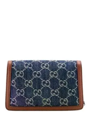 GUCCI Gucci Dionysus GG Denim Super Mini Crossbody Bag
