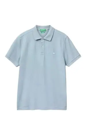 BENETTON Short-sleeve Polo Shirt - Blue