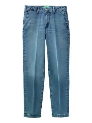 BENETTON Pressed Crease Jeans - Blue