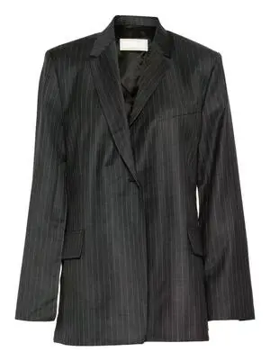 LITKOVSKA Pinstripe-pattern Single-breasted Jacket - Black