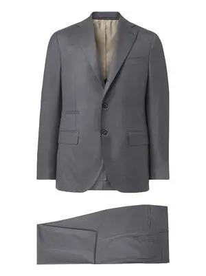 Eleventy Single-breasted Wool Suit - Grey
