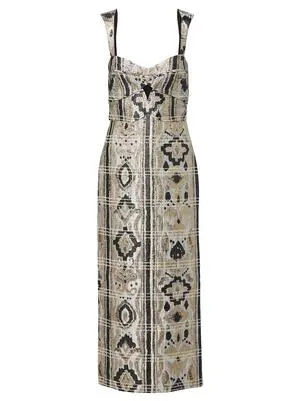 Johanna Ortiz Tropicana Jacquard Maxi Dress - Multicoloured