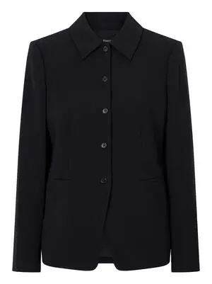 Theory Crepe Blazer - Black