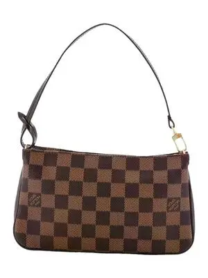 LOUIS VUITTON Navona Pochette Accessories Damier Clutch Bag - Brown