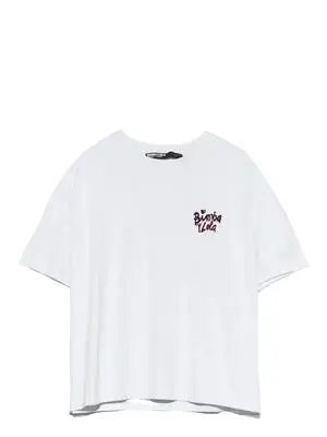 Bimba Y Lola Light Cotton Boxy T-shirt - Blue