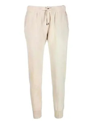 Brunello Cucinelli Brunello Cucinelli Cashmere Drawstring Track Pants Neutrals